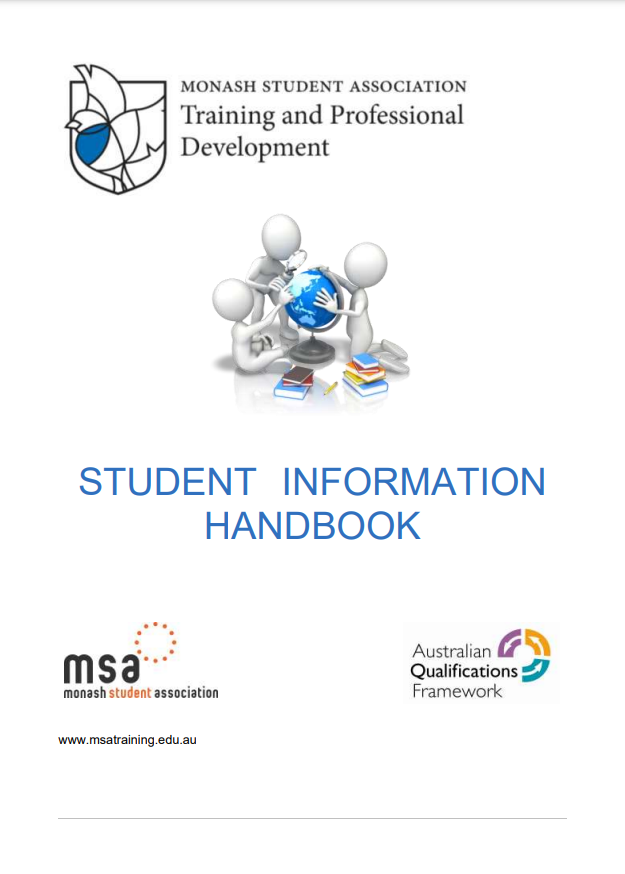Student Information Handbook - MSA Training and Professional Development